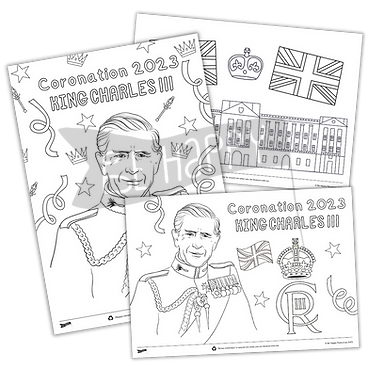 Coronation Colouring Sheets - Be Happy Resources