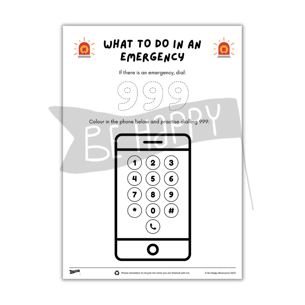 Emergency Number - Be Happy Resources