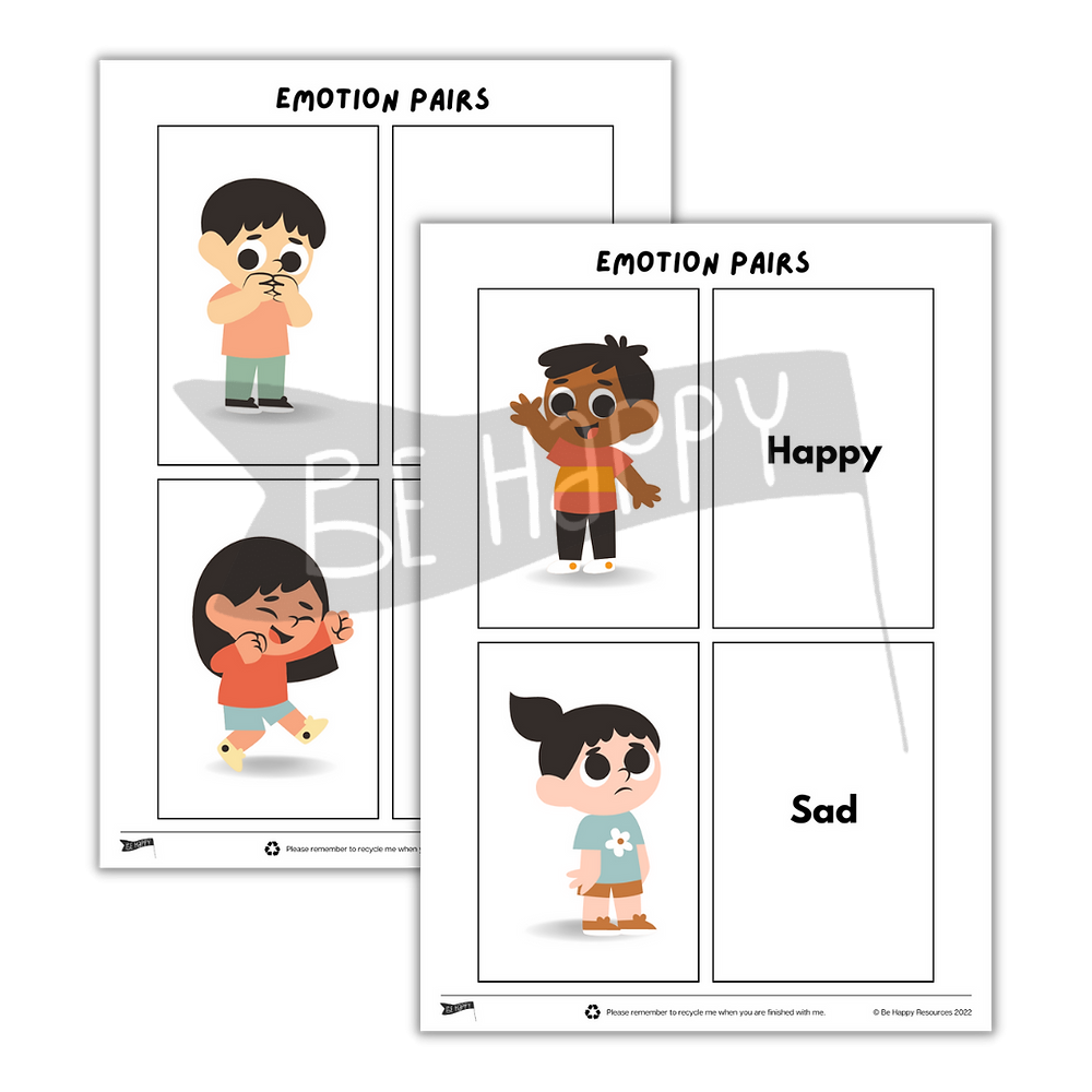 Emotion Pairs - Be Happy Resources