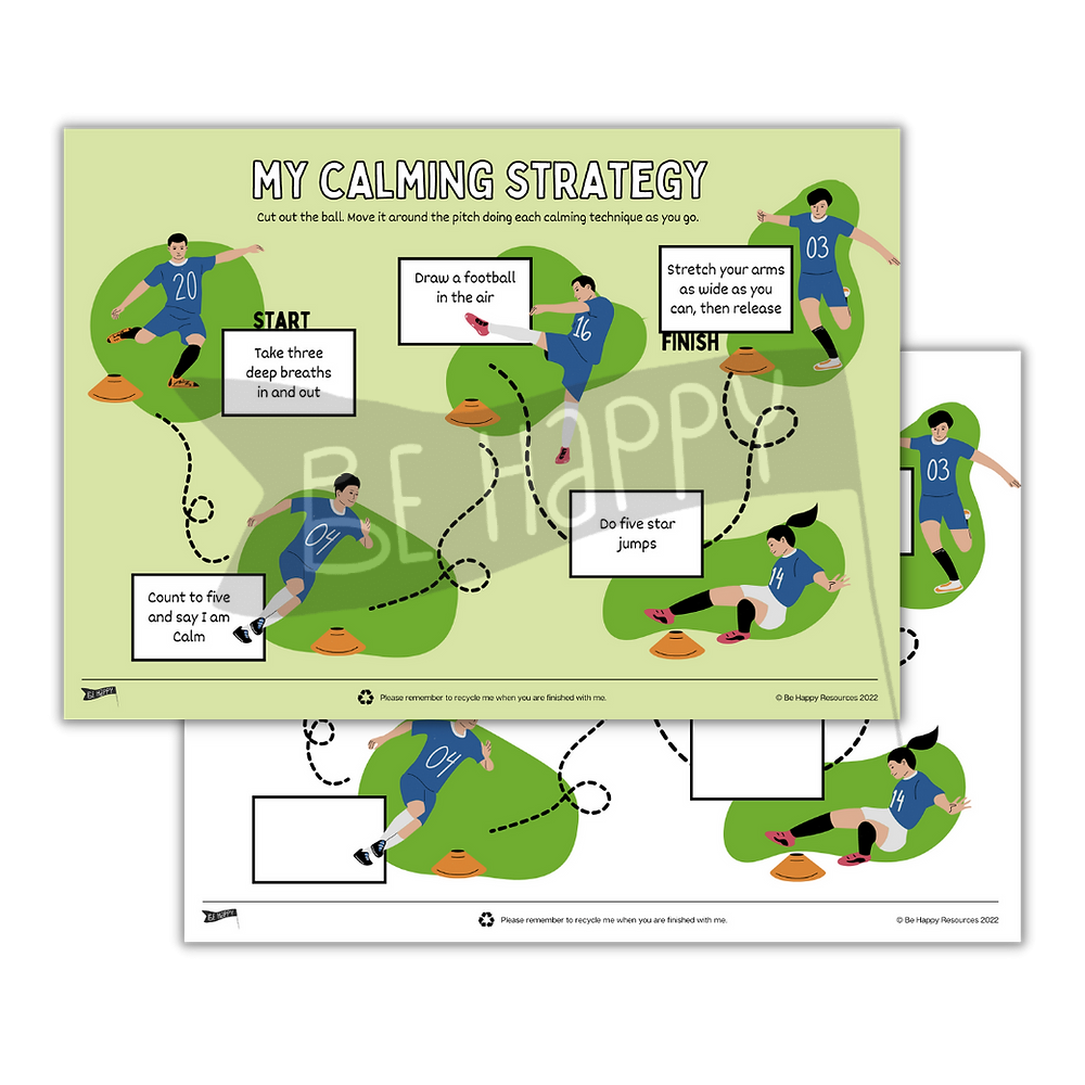 Football Calming Activity - Be Happy Resources