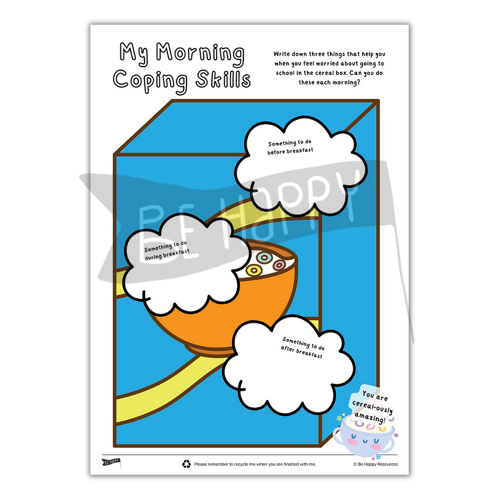 My Morning Coping Skills - Be Happy Resources