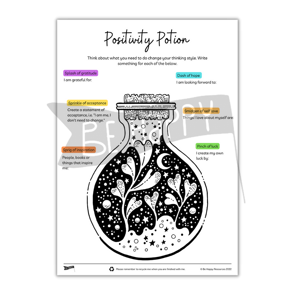 Positivity Potion - Mums - Be Happy Resources
