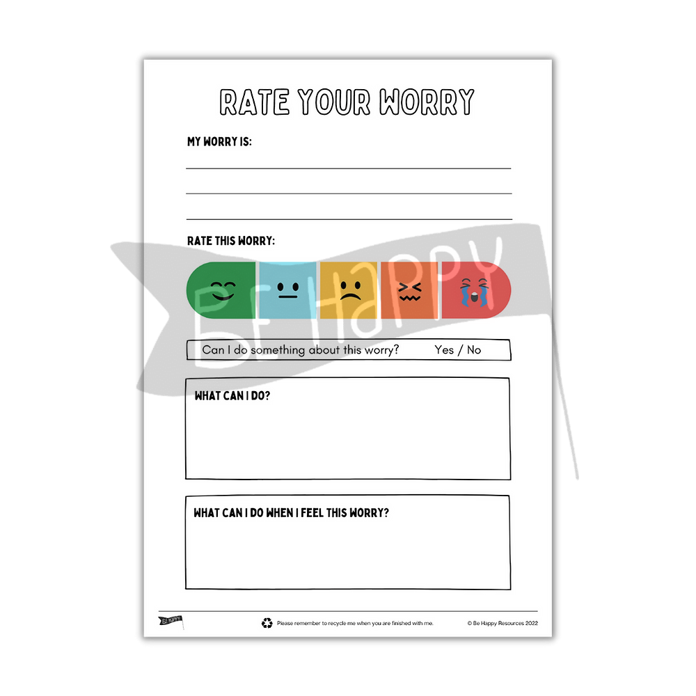 Rate Your Worry - Be Happy Resources
