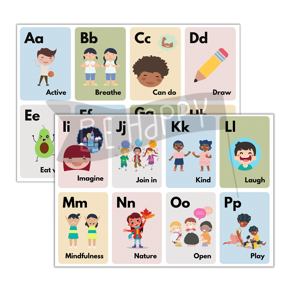 Self Care A-Z Flashcards - Be Happy Resources