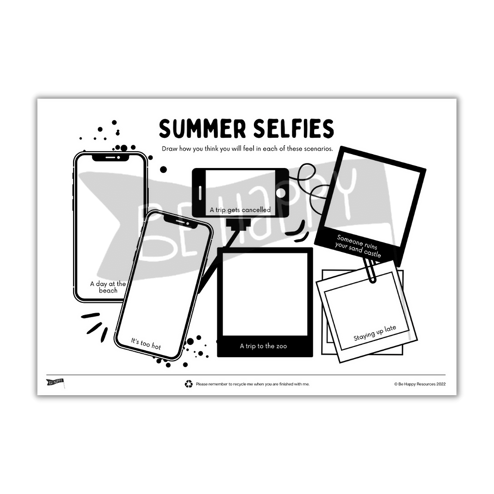 Summer Selfies - Be Happy Resources