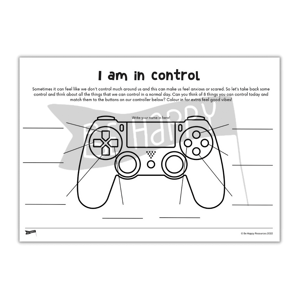 I am in Control - Be Happy Resources