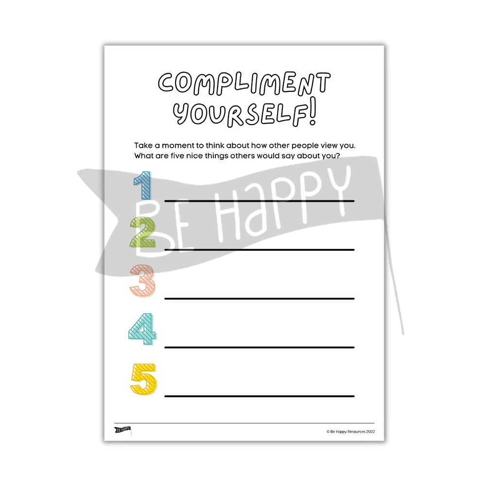 Compliment Yourself! - Be Happy Resources