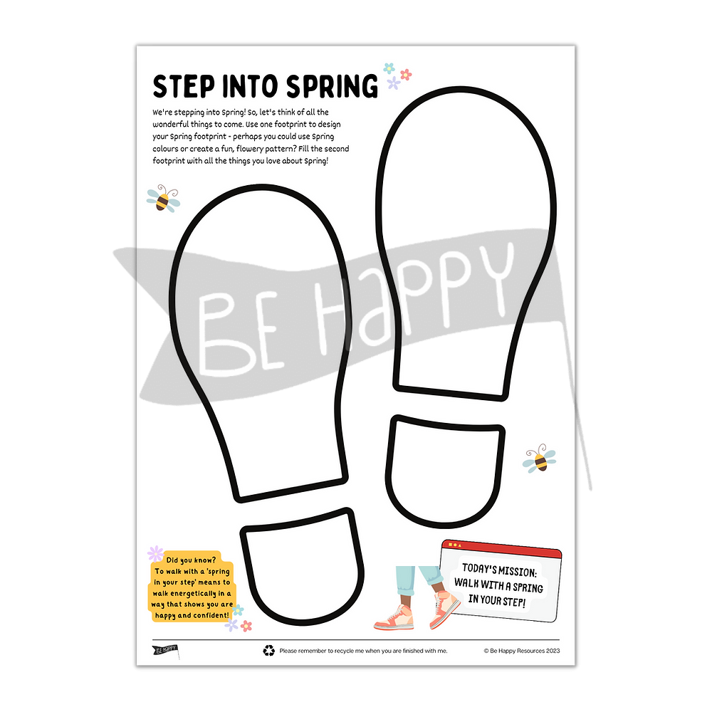 Step into Spring - Be Happy Resources