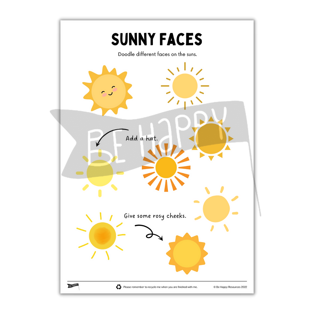 Sunny Faces - Be Happy Resources