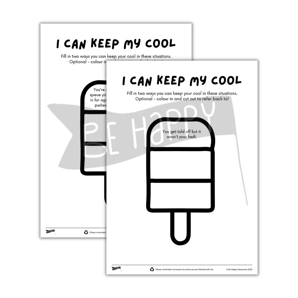 Keep Cool Coping Lollies - Be Happy Resources
