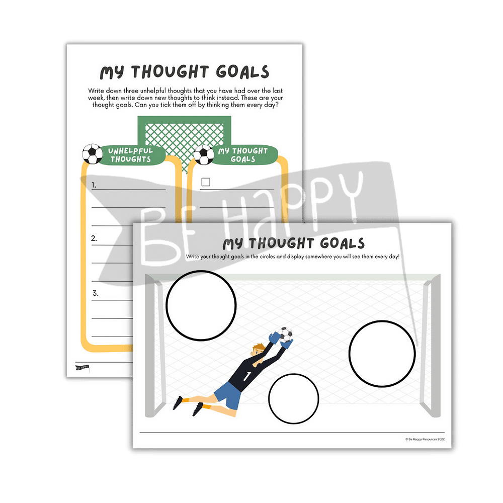 My Thought Goals - Be Happy Resources