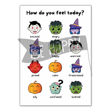 Today I Feel Print - Be Happy Resources