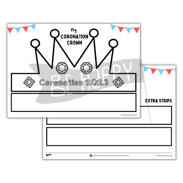 Coronation Crown Craft 2 - Be Happy Resources