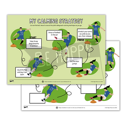 Football Calming Activity - Be Happy Resources