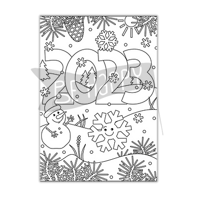 2023 colouring Sheet - Be Happy Resources