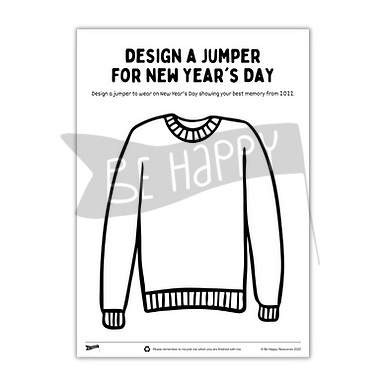 Design a Jumper for New Year's Day - Be Happy Resources