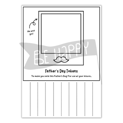 Father's Day Tokens - Be Happy Resources