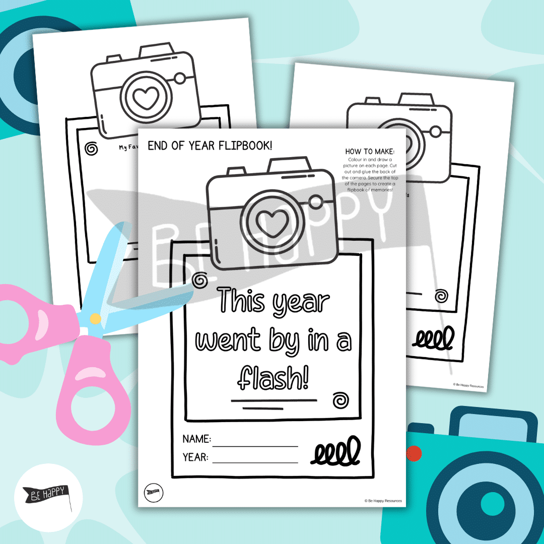 This Year Went By In a Flash! - End of School Year Flipbook Craft - Be ...