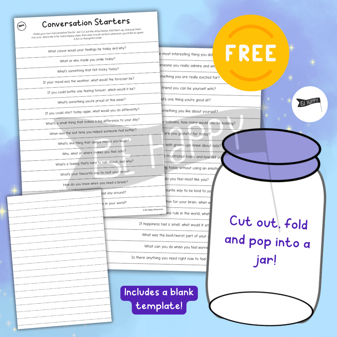 Conversation Starter Strips - Make a Conversation Starter Jar! - FREE ...