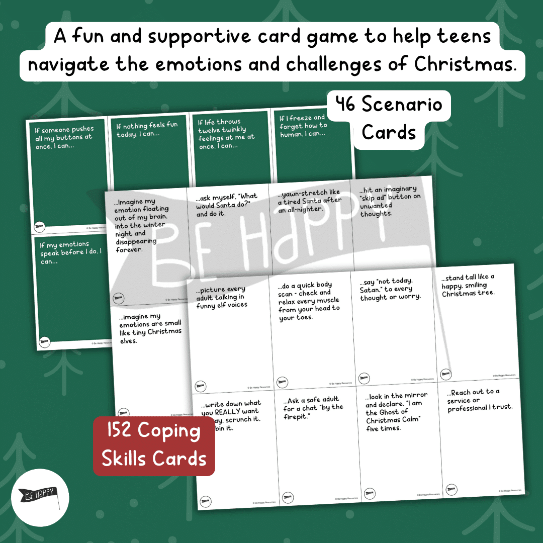 Cards Against Calm: Christmas Edition - Coping Skills Card Game for ...