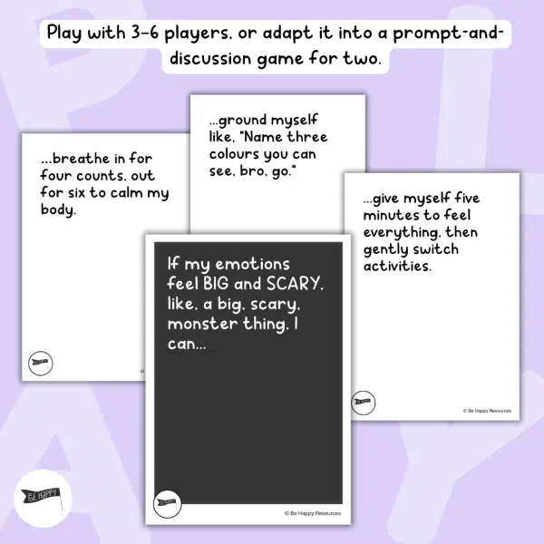 Cards Against Calm - A Coping Skills Card Game for Teens - 29 Printable ...